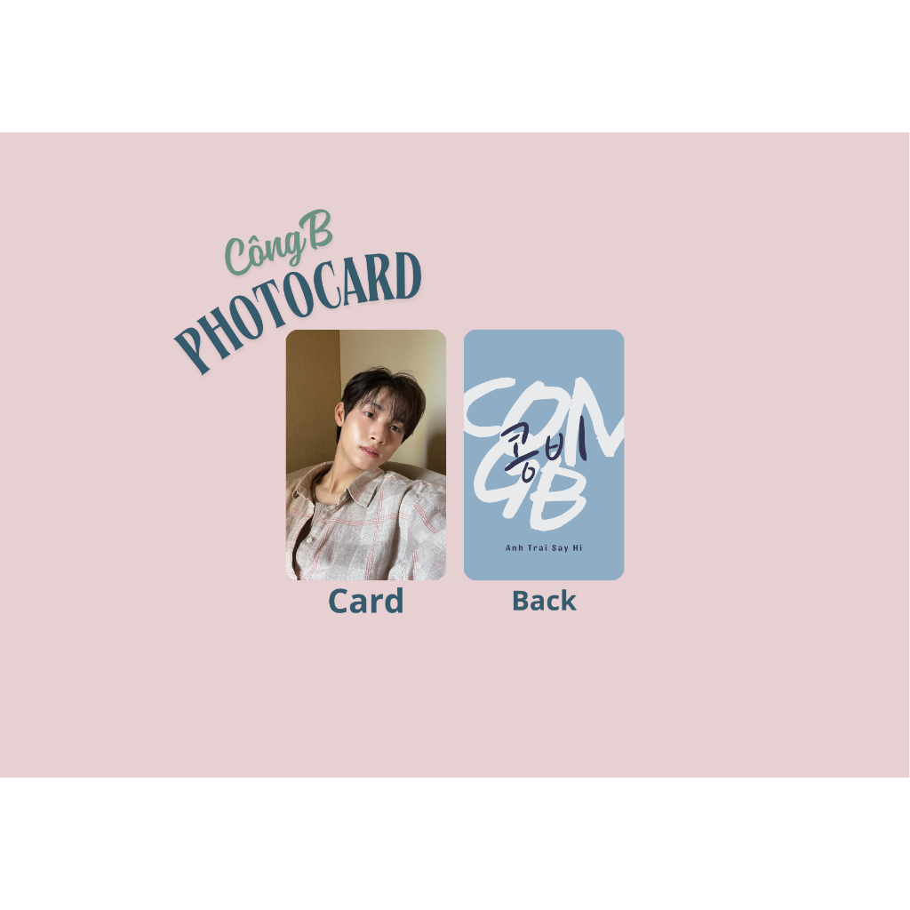 set card bo góc CôngB/CONGB siêu cấp đẹp trai - Anh trai say hi ...