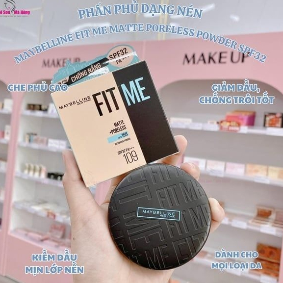 Phấn Phủ Maybelline Mịn Nhẹ Kiềm Dầu Chống Nắng 6g #128 Fit Me Compact ...