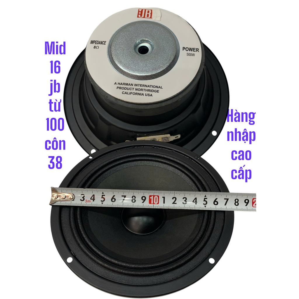 Loa trung , loa mid 16 JB kín hậu, gân vải phi 100 côn 38 trợ lời cực ...