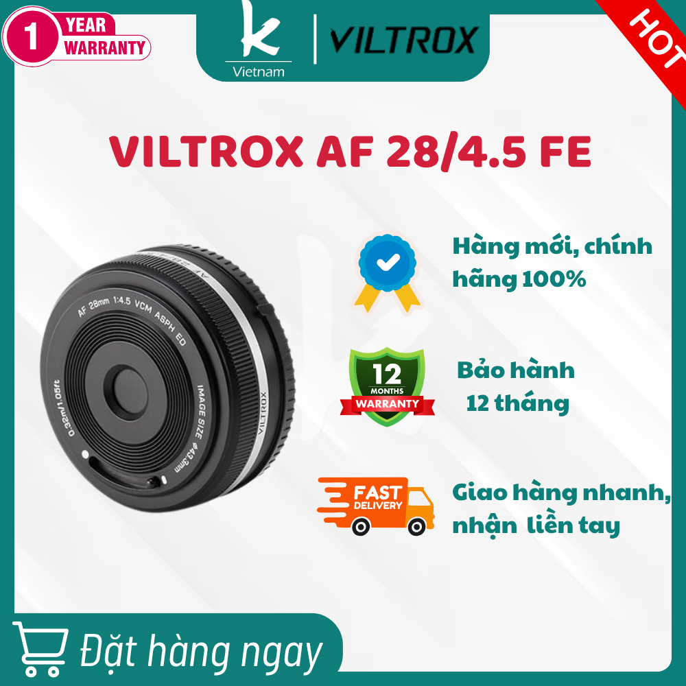 Ống kính Viltrox AF 28mm F4.5 Full-Frame Lens for Sony FE-Mount ...