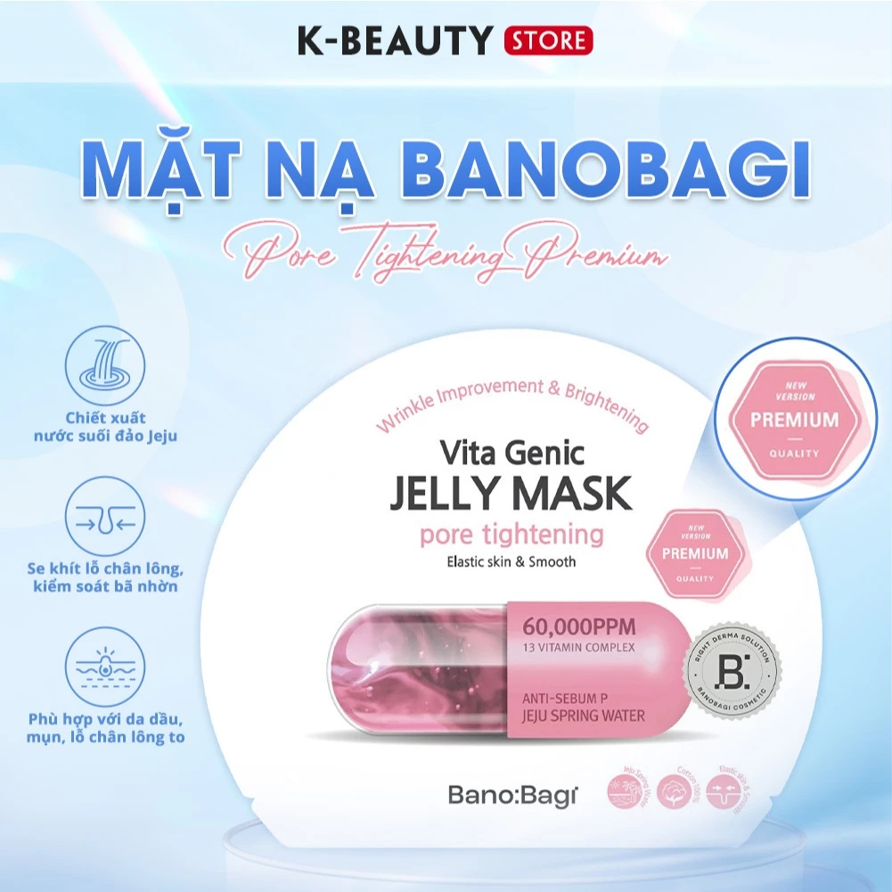 COMBO 10 Mặt Nạ Dưỡng Da BANOBAGI PREMIUM Vita Genic Jelly Mask Pore ...