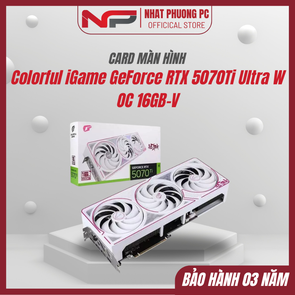 Card màn hình Colorful iGame GeForce RTX 5070Ti Ultra W OC 16GB-V ...