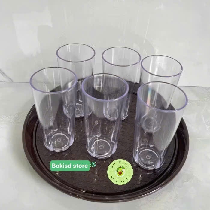 Cốc nhựa meka dáng cao trong suốt 300ml nhựa Việt Nhật 6336 cốc trà ...