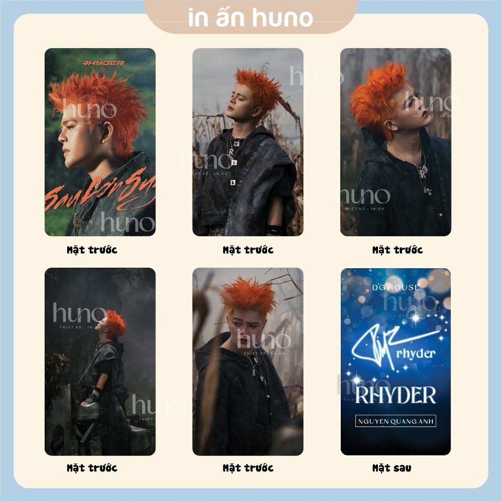 Sét 5 card BO GÓC RHYDER - Ver 2 - Size 54x90mm | Shopee Việt Nam