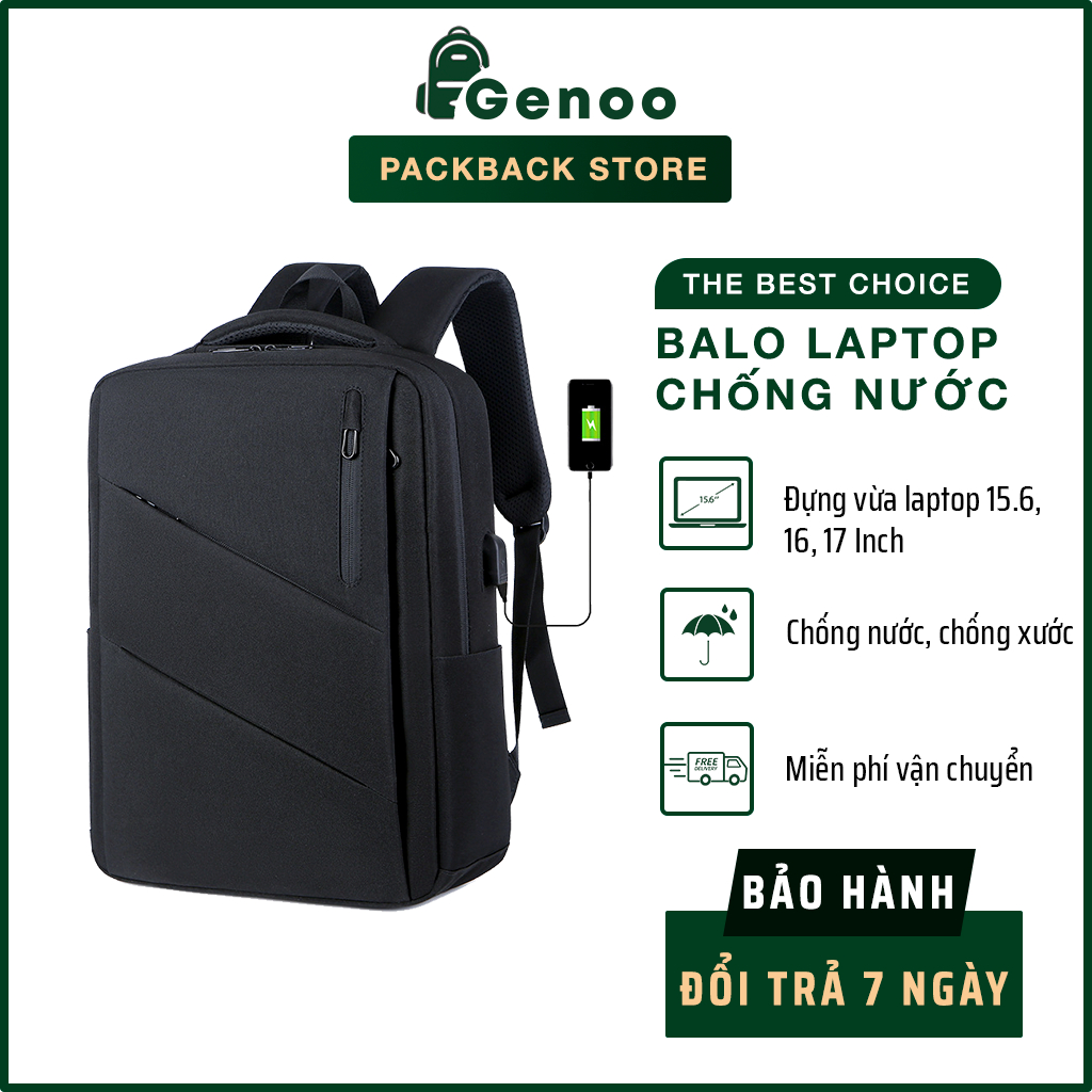 Balo Laptop 15.6 VÀ 17 Inch Công Sở Nam Nữ Cao Cấp Balo Đi Học Đi Làm ...