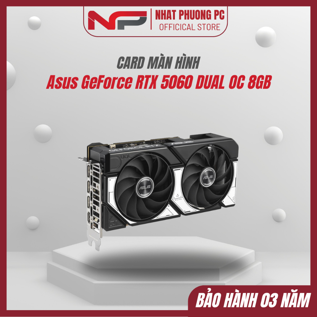 [FULL VAT] Card màn hình Asus GeForce RTX 5060 DUAL OC 8GB | Shopee ...