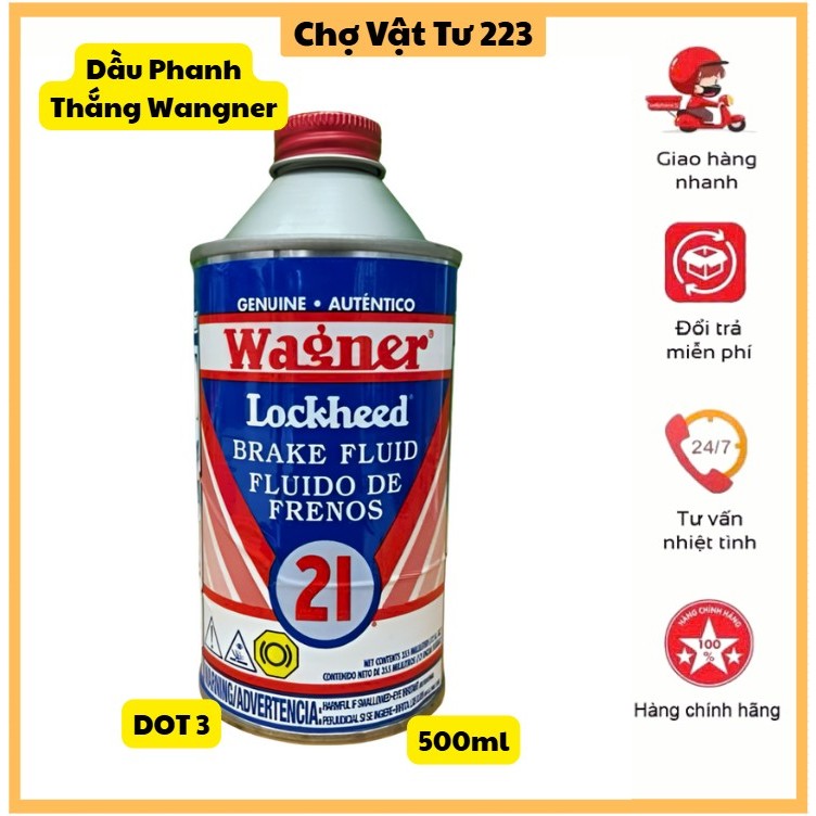 🎁Dầu thắng Wagner Lockheed DOT 3 500ml | Shopee Việt Nam