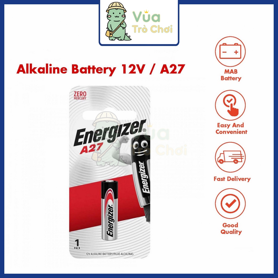 [Energizer] Pin A27 12V Energizer Alkaline 27A Thay Điều Khiển Remote ...