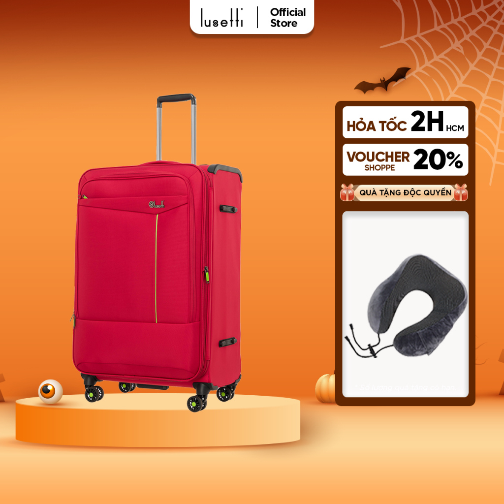 Vali Du Lịch Lusetti LS8059 S20/S24/S28 Vải Nylon 840D,Ngăn Mở Rộng 25% ...