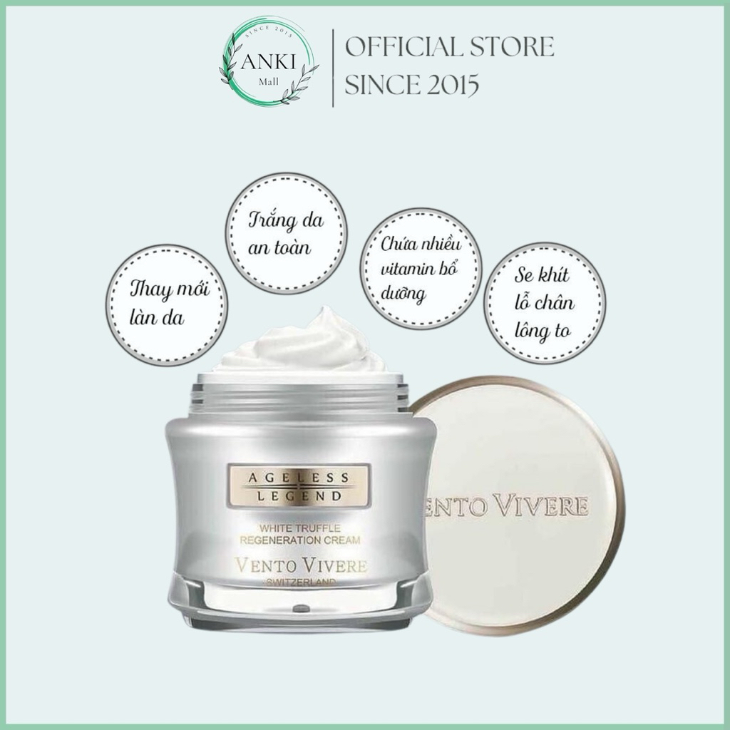 Kem dưỡng da Vento Vivere White Truffle Regeneration Cream Thuỵ Sĩ phục ...