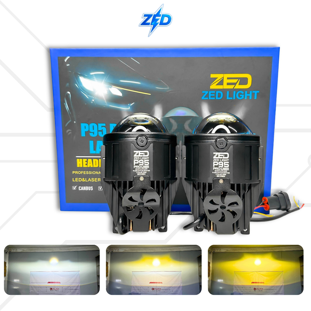 Đèn Gầm LED Siêu Sáng P95 Pro Laser ZED LIGHT 130W - Cặp Đèn Có Pha ...