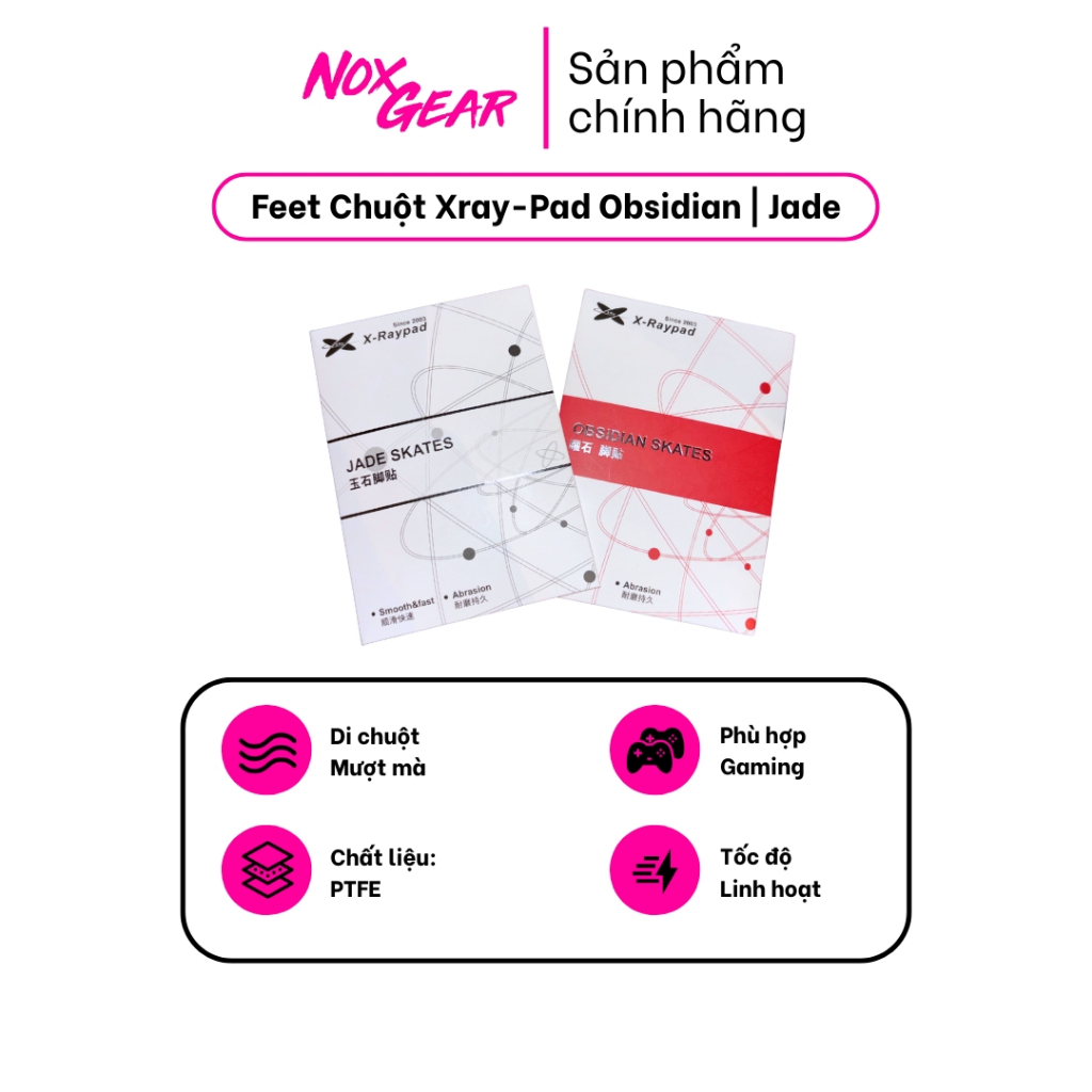 [GIAO NGAY] Mouse Feet X-Raypad Obsidian | X-Raypad Jade - Chuyên game ...