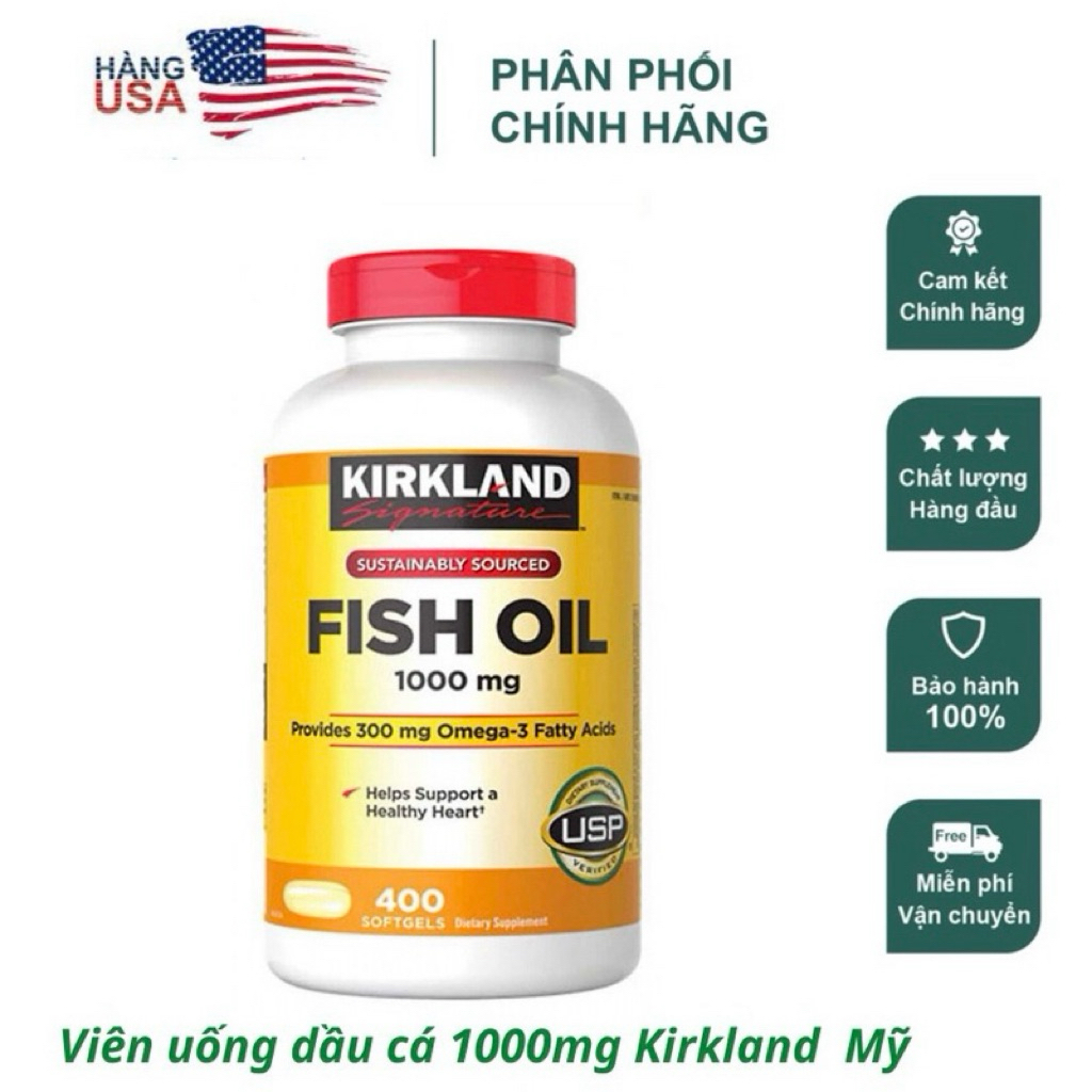 [DATE 2027] VIÊN DẦU CÁ FISH OIL 1000mg Chai 400 viên | Shopee Việt Nam