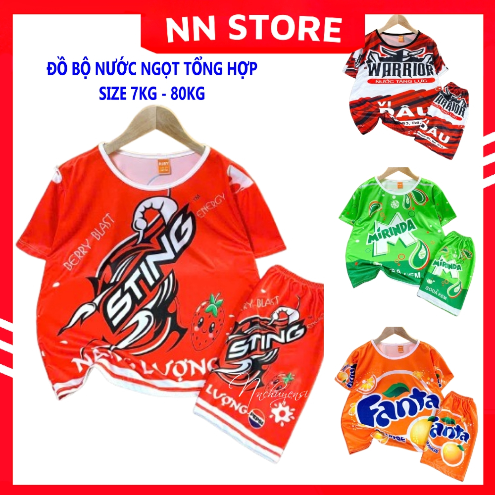 Đồ bộ STING WARRIOR KUN nước ngọt cho bé và người lớn size từ 7kg đến 80kg Đồ bộ mặc nhóm DBD ...
