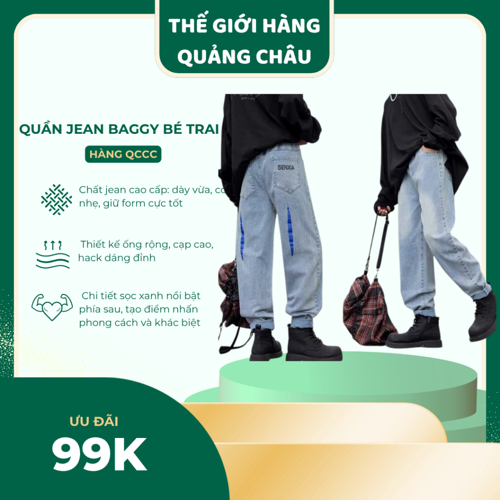 Quần JEAN cho bé trai mẫu hot, Quần bò dài bé trai - Hàng Quảng Châu ...