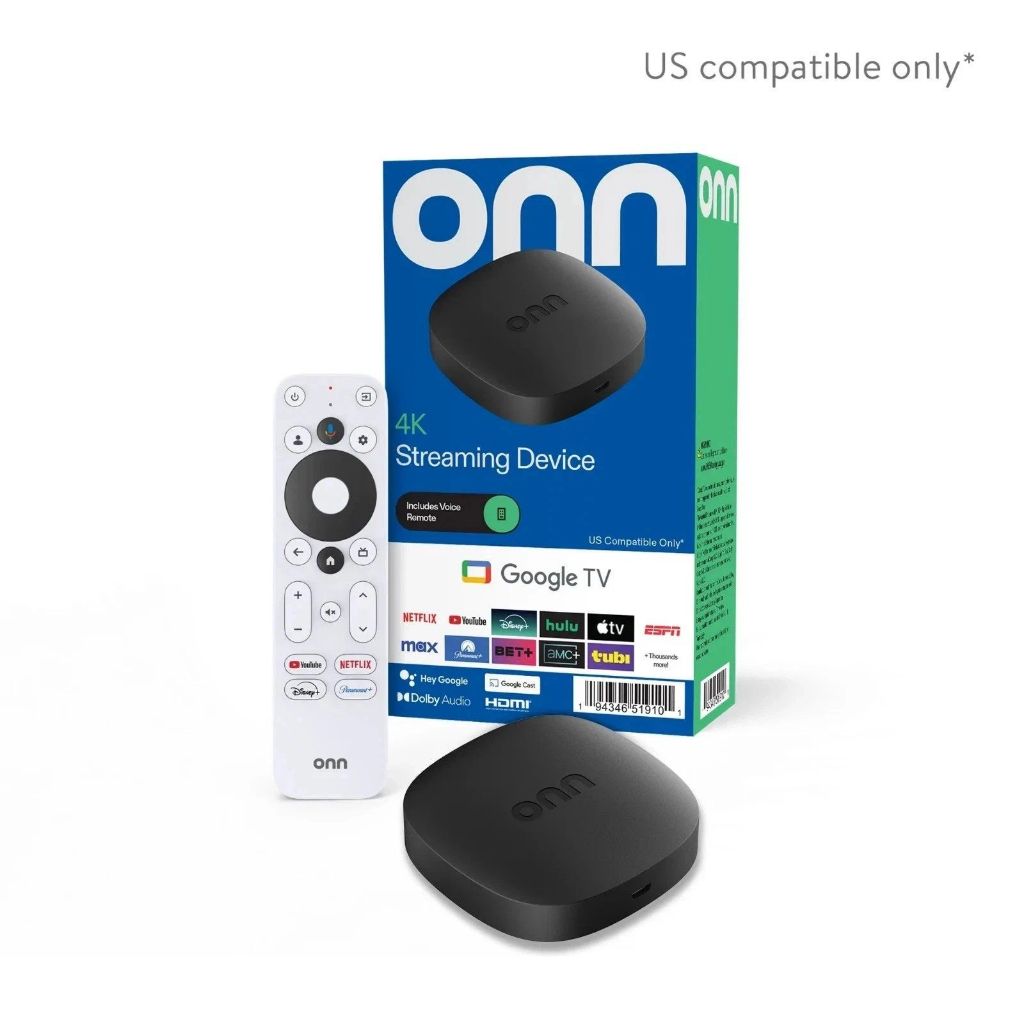 Android TV Box ONN 4K Plus chính hãng Walmart | Google TV 14 | WiFi 6 | Remote giọng nói ...