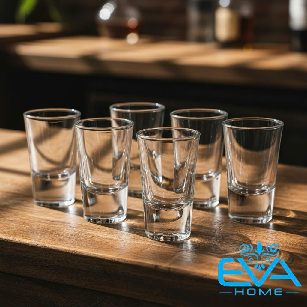 Set 12 Ly Shot Glass Thủy Tinh 35ml Đáy Vuông Cao Cấp - Cốc Đong Rượu ...
