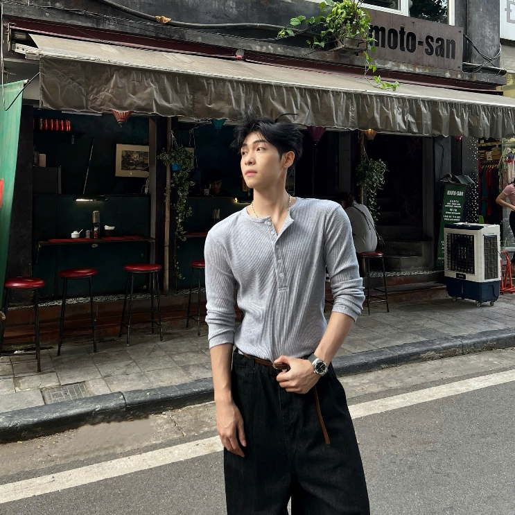 Áo thun dài tay nam body Swean Long Shirt by Scott Sor | Shopee Việt Nam