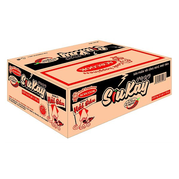Mì Acecook Siukay Hải Sản Thùng 24 Gói 128G | Shopee Việt Nam