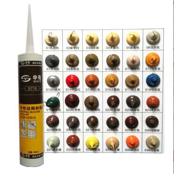 Keo silicol màu chai 300ml nhiều màu sắc silicol trung tính | Shopee ...