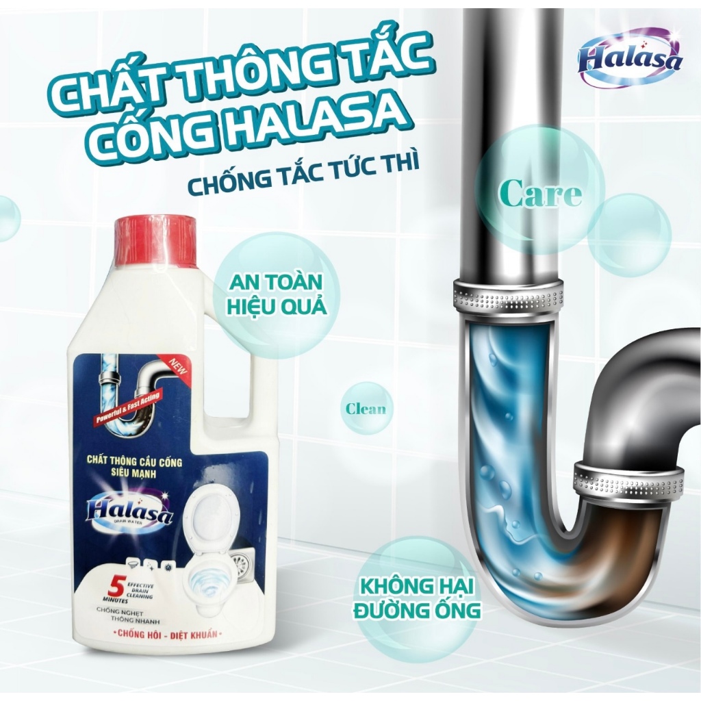 [CHÍNH HÃNG] Làm Sạch Ống Nước HALASA | Shopee Việt Nam