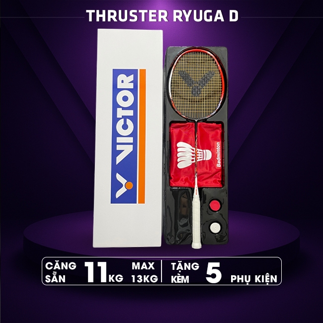 Vợt Cầu Lông Victor Thruster Ryuga D Full Hộp - Căng Sẵn 11kg, Tối Đa ...