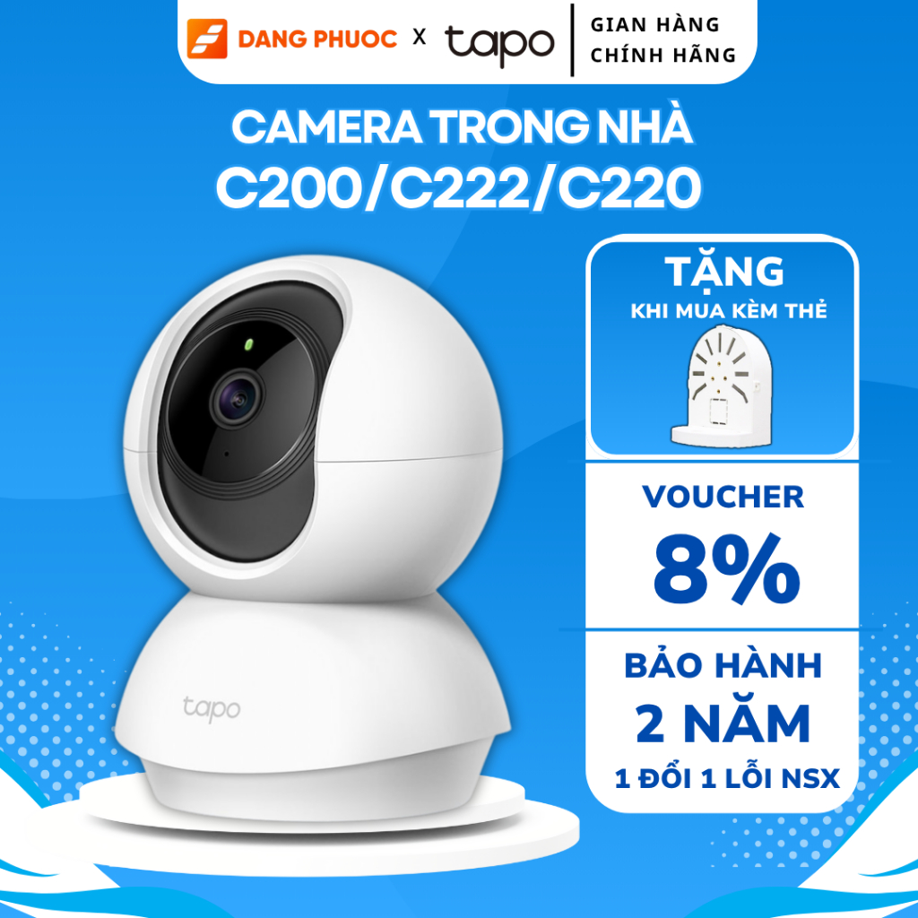 Camera Wifi Trong Nhà TP-Link Tapo C200/C222/C211/C220/C212/C225 Full ...