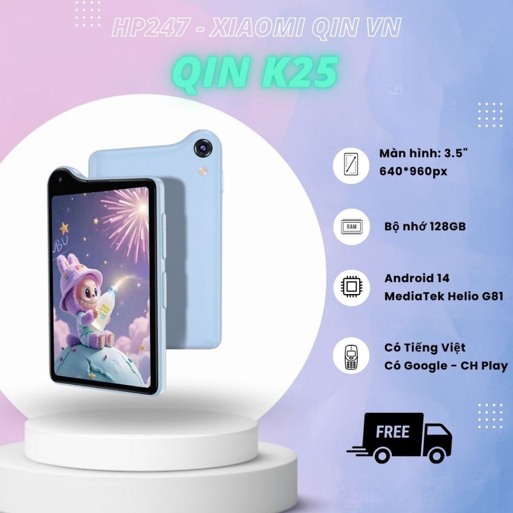 Qin K25 2025 - Điện thoại Android mini nhỏ gọn, thông minh, có ghi âm ...