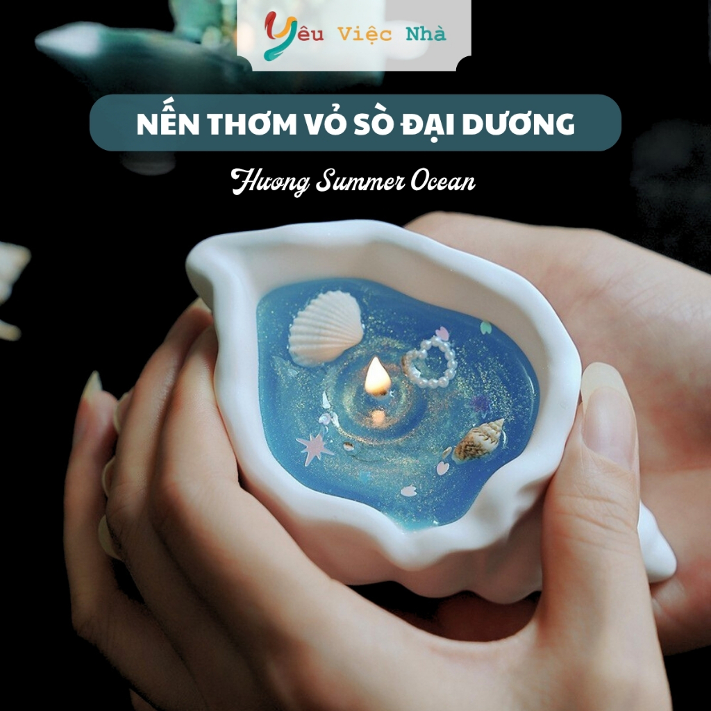 Nến Thơm Vỏ Sò Handmade Decor Đại Dương Lấp Lánh ,Trang Trí Phòng Sang ...