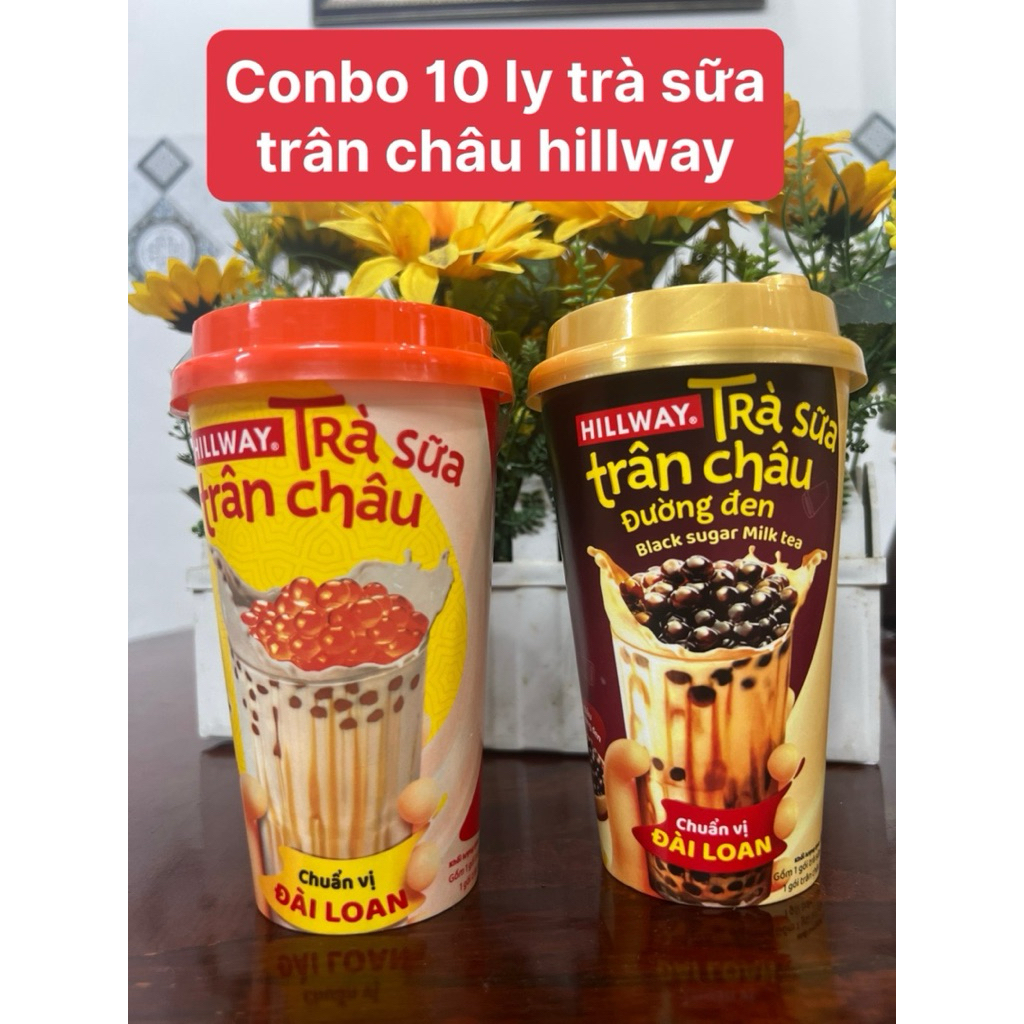 combo 10 ly trà sữa chân châu Hillway size L | Shopee Việt Nam