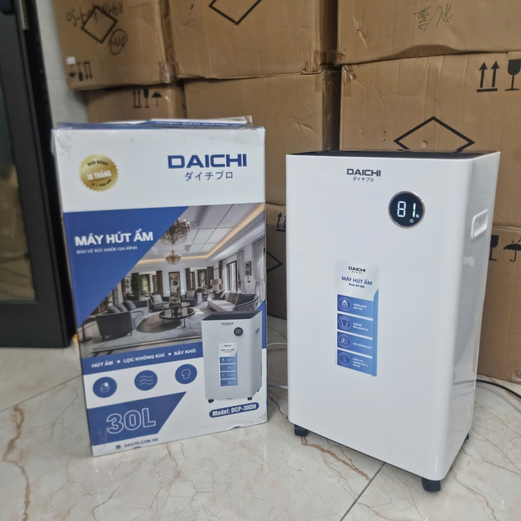 Máy Hút Ẩm Daichi 30L/D, Lọc Không Khí, Sấy Quần Áo, Hàng Nhật Bản Siêu ...