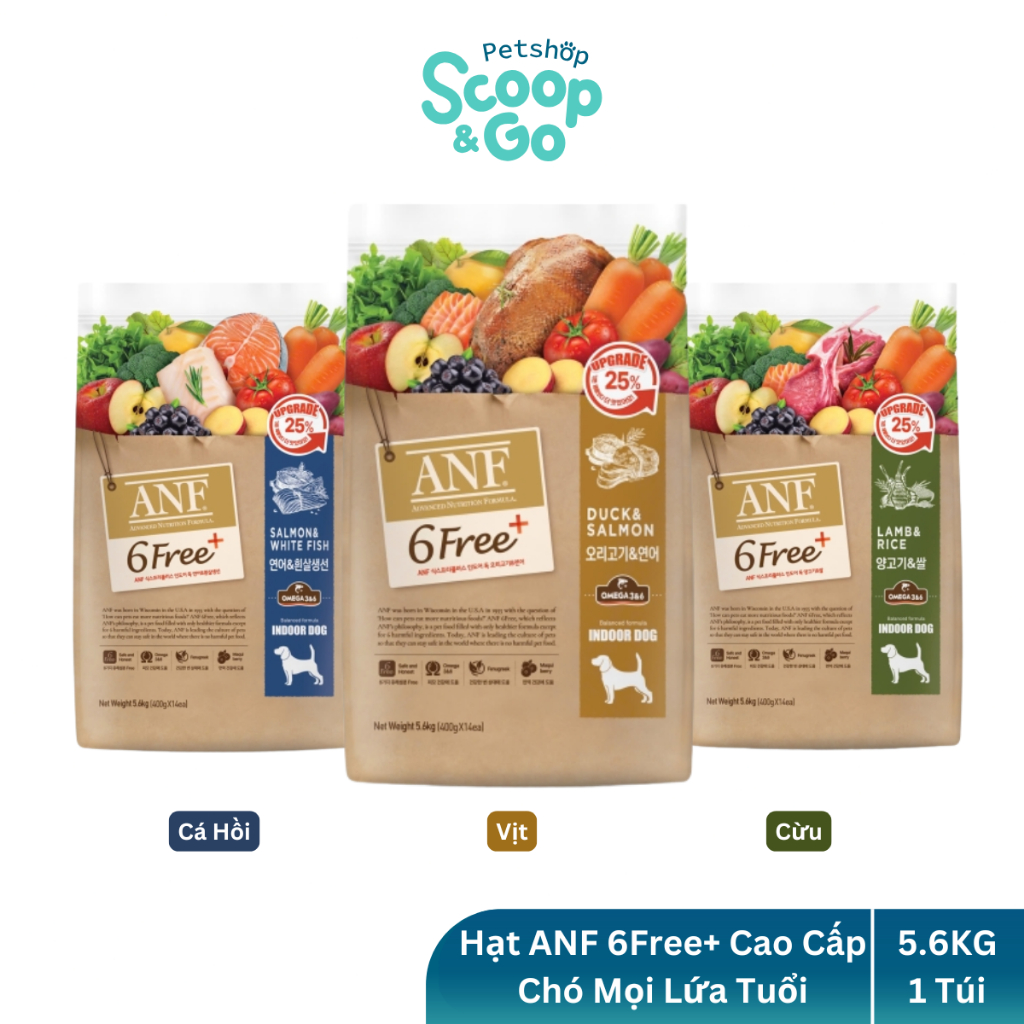 [5.6KG] ANF 6Free+ Thức Ăn Hạt Hữu Cơ Cho Chó - Dry Dog Food | Shopee ...