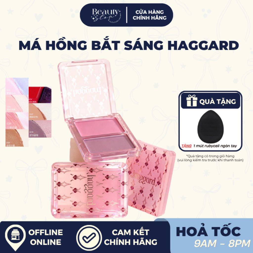 [HỎA TỐC] Kem Má Hồng Bóng Nước Hai Màu HAGGARD Emo Monster | Shopee ...