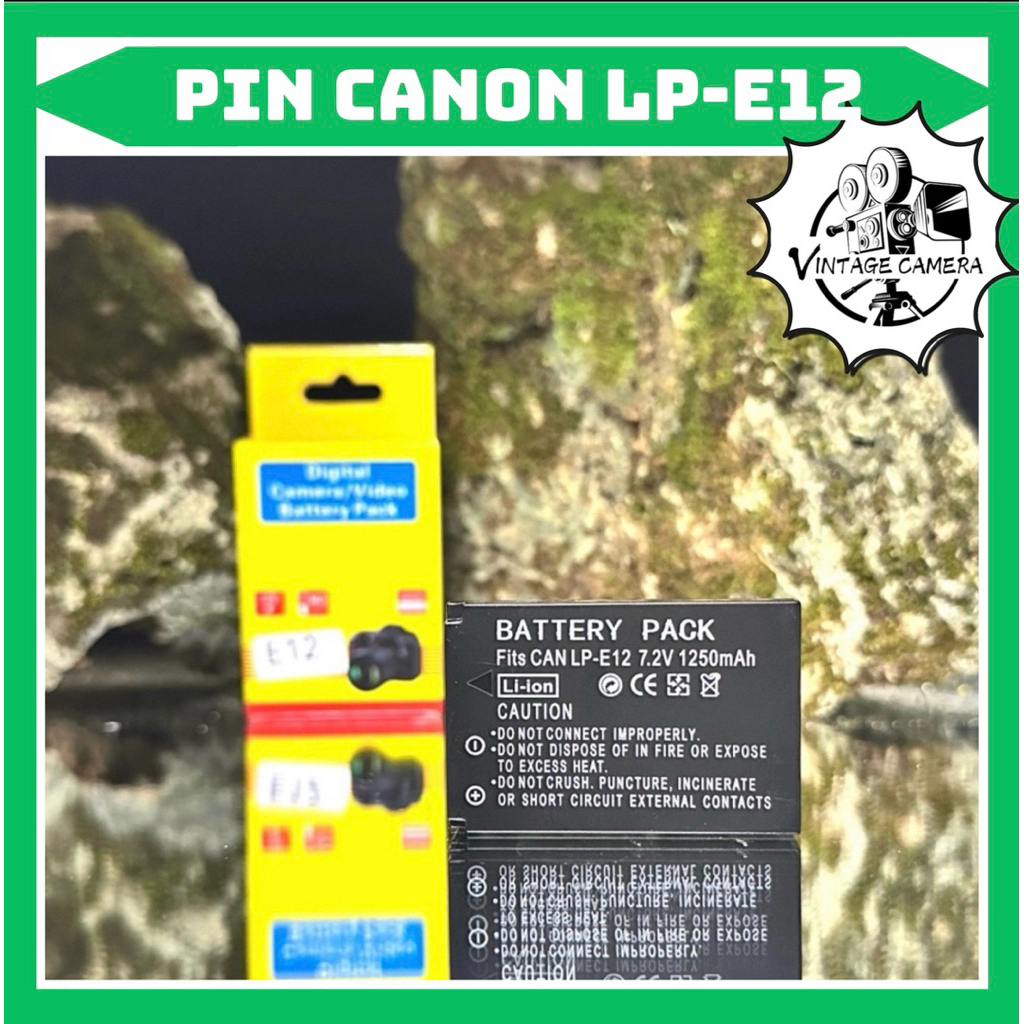 Pin Canon LP-E12 ( pin thay thế dung lượng cao ) dùng cho EOS 100D, M10 ...