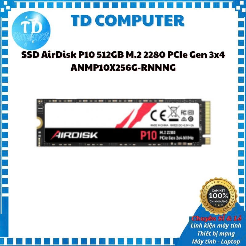 Ổ Cứng SSD Airdisk 512GB P10 M.2 2280 PCIe Gen 3x4 NVMe Chính Hãng ...