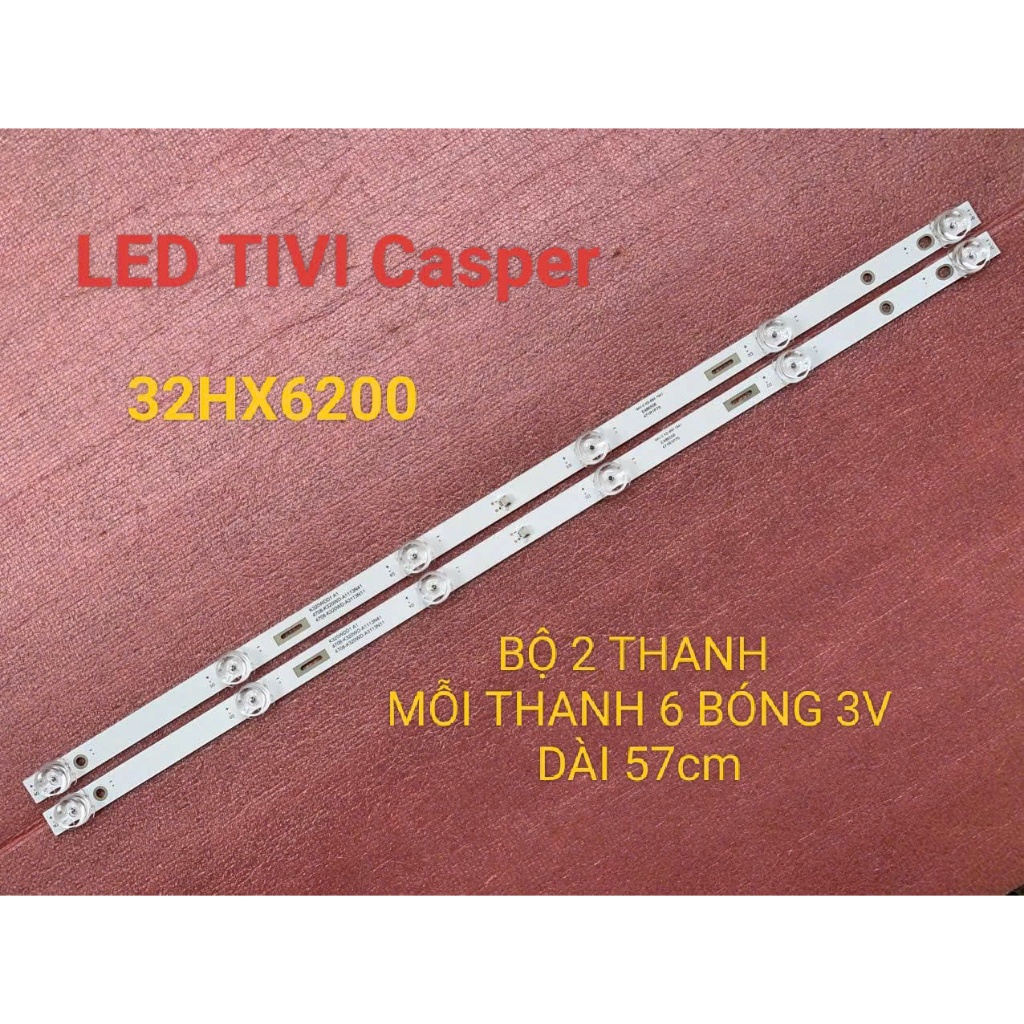 (HCM) LED TIVI Casper 32HX6200 MỚI 100% BỘ 2 THANH MỖI THANH 6 BÓNG 3V ...