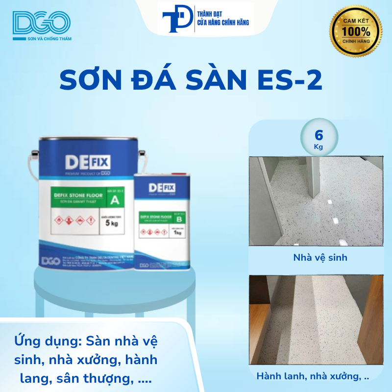 (6 kg) Sơn đá sàn, sơn đá tự san phẳng, sơn đá ES-2 - Defix Stone Floor ...