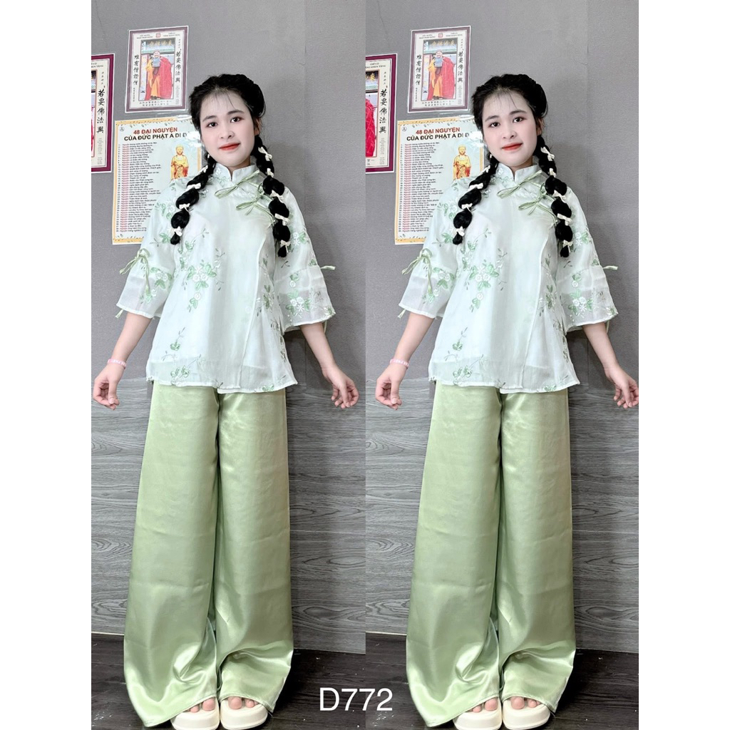 [DEAL MỞ BÁN] SET ĐỒ TẾT , SET LAM THÊU HOA, ĐI CHÙA DU XUÂN_D772 ...