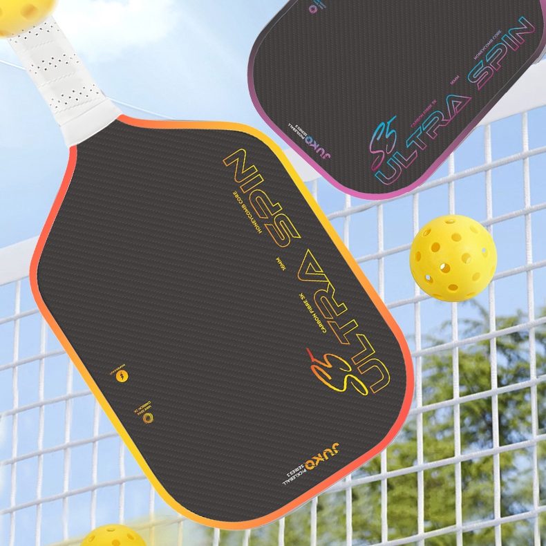 Vợt Pickleball JUKO JUKO ULTRA SPIN S5 Mặt Carbon 16mm Siêu Nhám Siêu ...