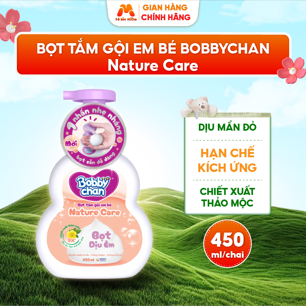 Sữa Tắm Gội Cho Bé BOBBY CHAN Dịu Mẩn Đỏ, Sạch Sâu, Dưỡng Ẩm Chuyên Sâu Giúp Da Bé Mịn Màn ...