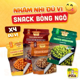 4 vị | Snack Bỏng Ngô Mỹ Tiệm nhà Pula 55gr đủ vị | Snack Bắp rang ...