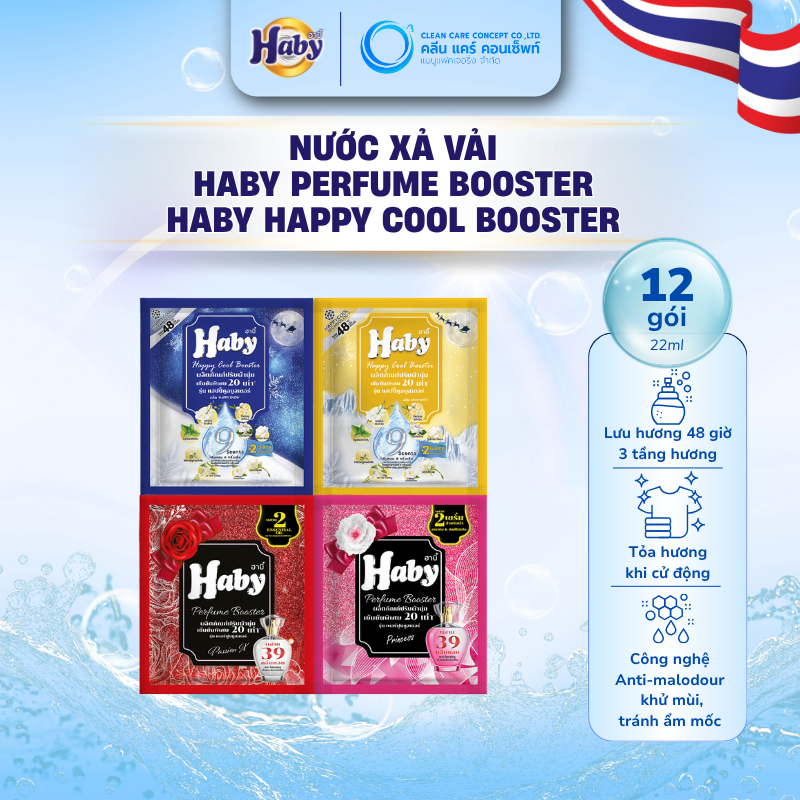 [QUÀ TẶNG KHÔNG BÁN] 1 Gói Nhỏ dùng thử 22ml Nước xả vải HABY –Đậm đặc ...
