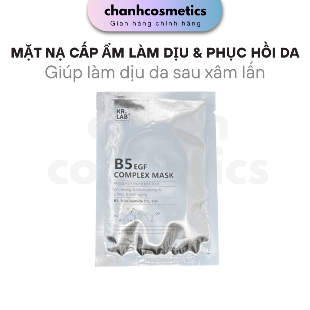 Mặt nạ Mask B5 kr.lab B5 niacinamide EGF complex mask giúp cấp ẩm dưỡng ...