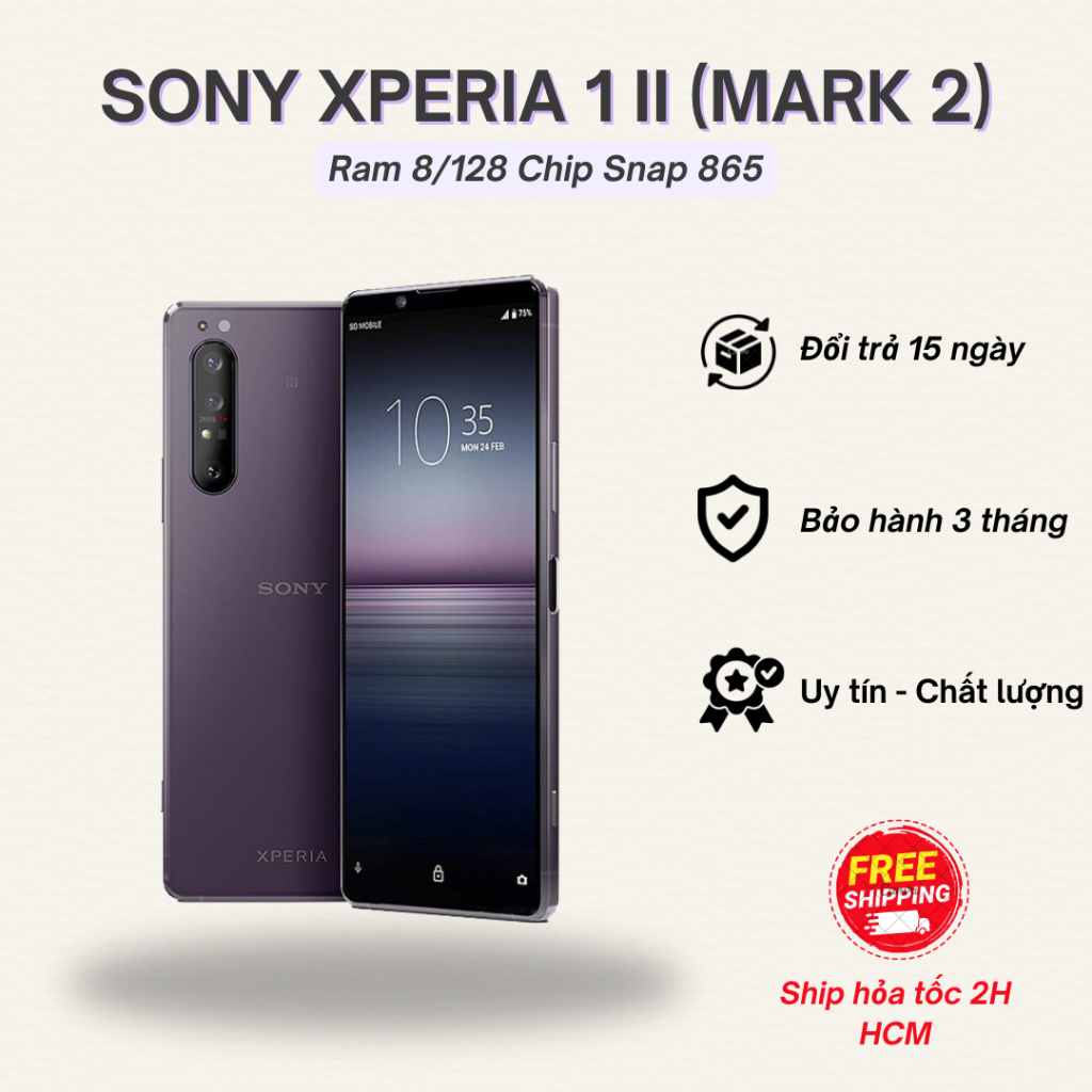 Điện thoại Sony Xperia 1 II (X1 Mark 2) RAM 8/128GB - Chip Snapdragon ...