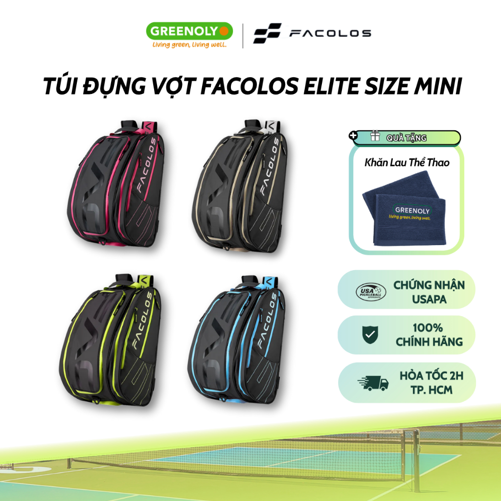 Túi Đựng Vợt Pickleball | Balo Pickleball Facolos Elite (Size Mini ...