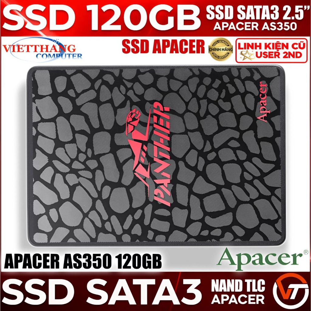 Ổ cứng SSD 120GB Apacer AS350 2.5-Inch SATA 3 Sức khoẻ Good SSD cũ đã ...