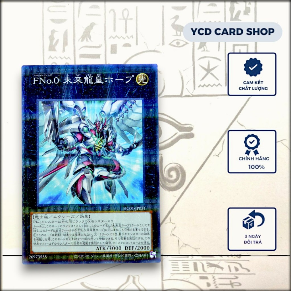 [OCG] Thẻ bài Yugioh Chính Hãng Number F0: Utopic Draco Future - Normal ...