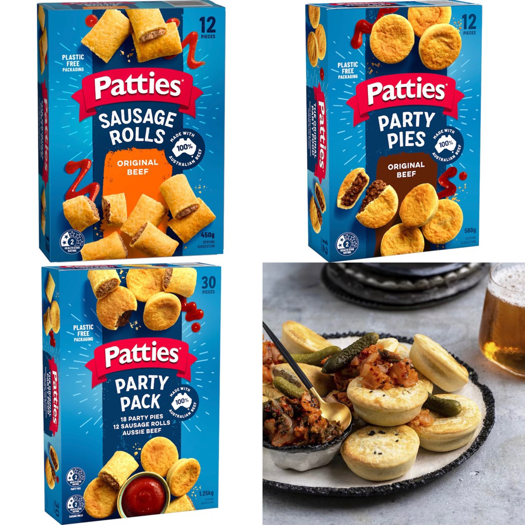 Bánh Patties Party Pack Party Pies & Sausage Rolls 1.25kg | Shopee Việt Nam