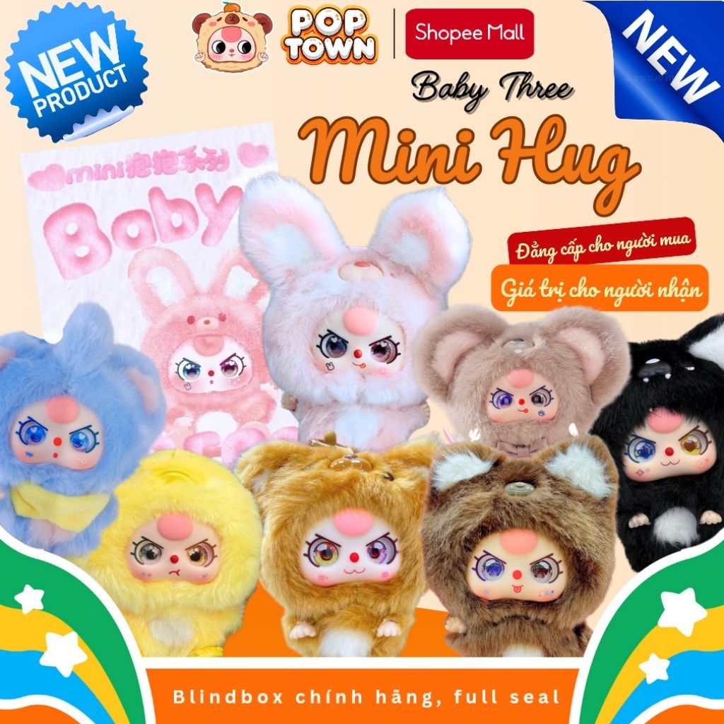 [HỎA TỐC VALENTINE] BABY THREE MINI HUG - Miniso - Blindbox, quà tặng ...