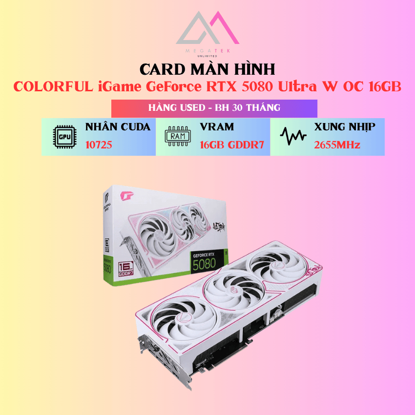 Card Màn Hình COLORFUL iGame GeForce RTX 5080 Ultra W OC 16GB - BH 30 ...